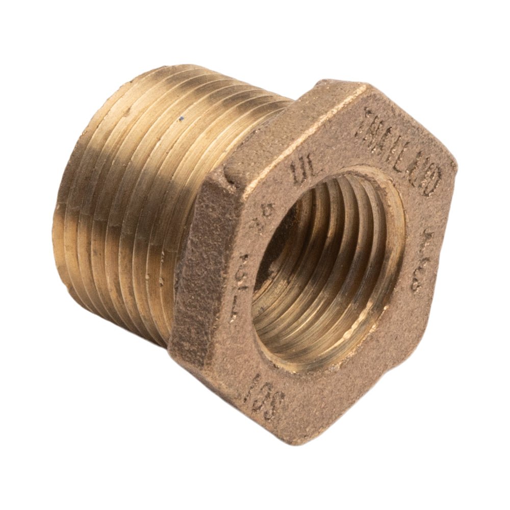 Bushing, 3/4" x 1/2" Threaded, Brass (THRBSH0075X0050B) - UnitedBuilt ...