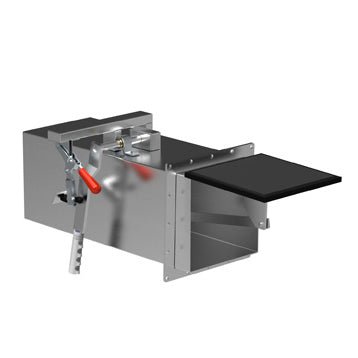 Dump Valve, Stainless Steel Flip Up/Gate-Style, Right Hand Side Lever ...