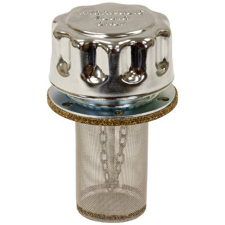Hydraulic Tank Filler-Strainer Breather Cap Assembly, Chrome, Twist-On ...