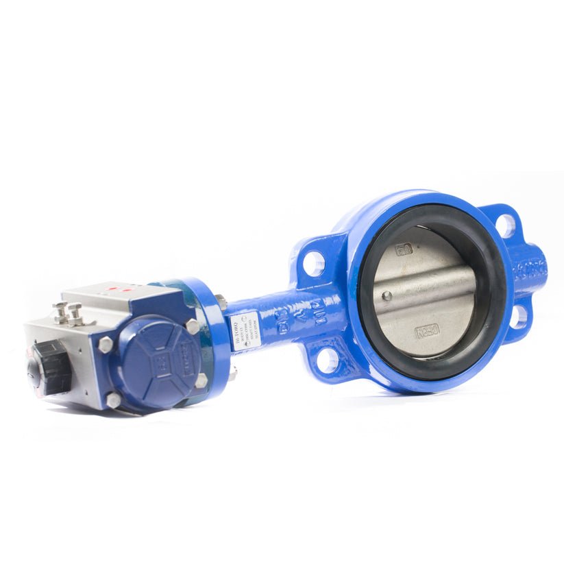 Butterfly Valve, Air Operated, Double Acting, Wafer-Style, EPDM, SS ...