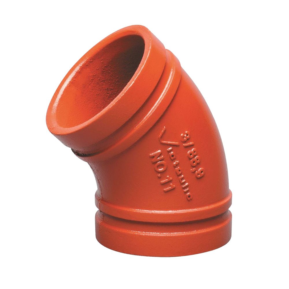 Groove Elbow, 45 Degree Fitting, Victaulic No 11 - UnitedBuilt Equipment