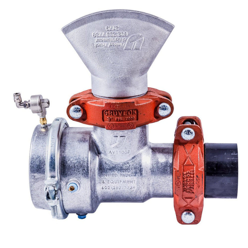 Spray Valve Kit, AV1100 3" Valve with BC2178 Duckbill Flusher Nozzle ...